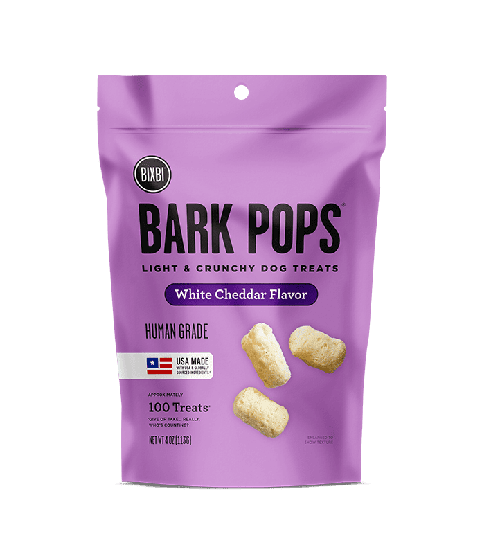 BIXBI Bark Pops White Cheddar 4 oz » Dogfather and Co. | Dog Grooming ...