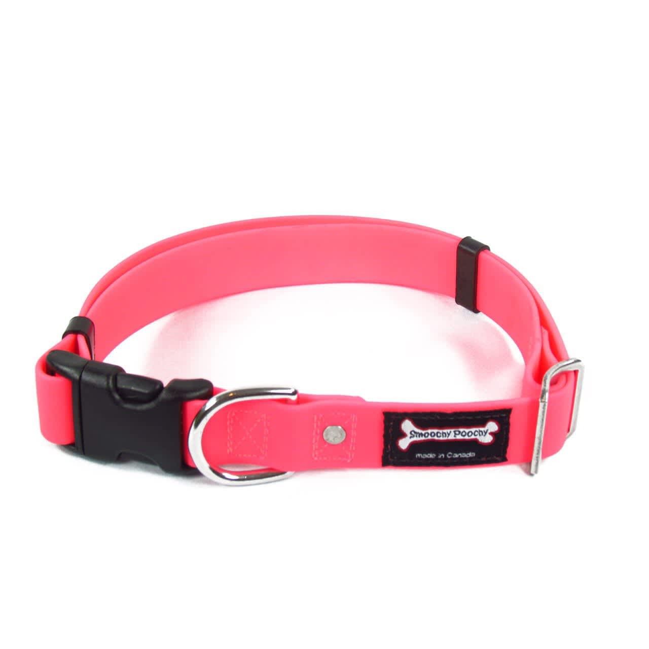 Smoochy Poochy Polyvinyl Clip Collar Hot Pink » Dogfather and Co. | Dog ...