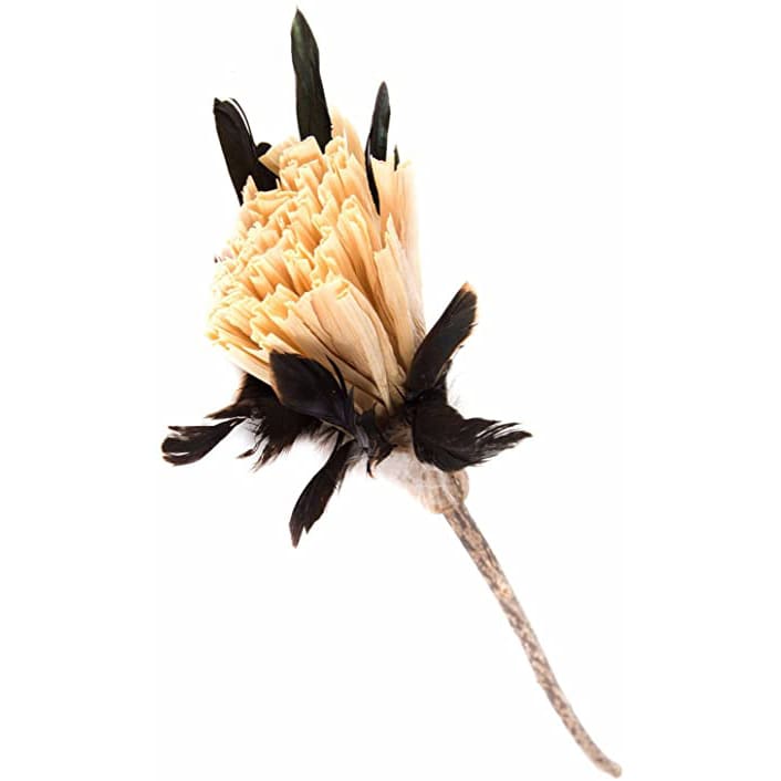 Natural Cat Toy Silver Vine Corn Feathers Teaser » Dogfather and Co ...