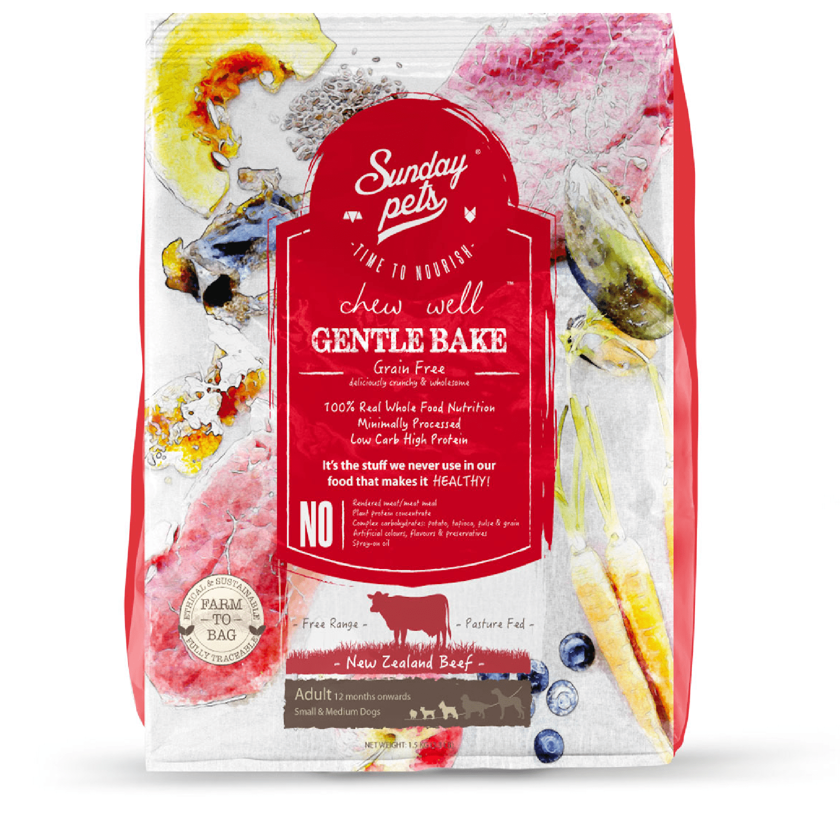 Sunday Pets Gentle Baked Kibble Beef » Dogfather and Co. | Dog Grooming ...