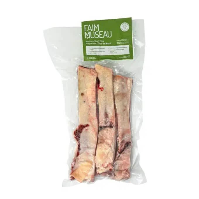 Faim Museau Frozen Medium Beef Ribs 3pk » Dogfather and Co. | Dog ...